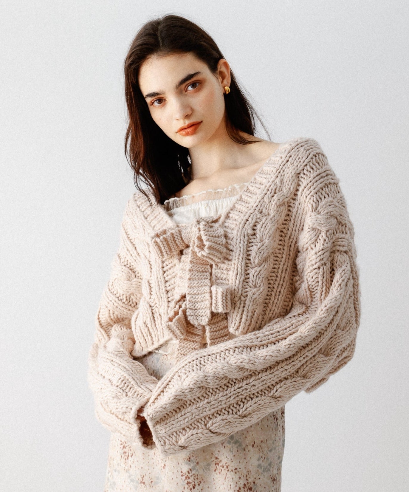 ハンドケーブル2wayニット